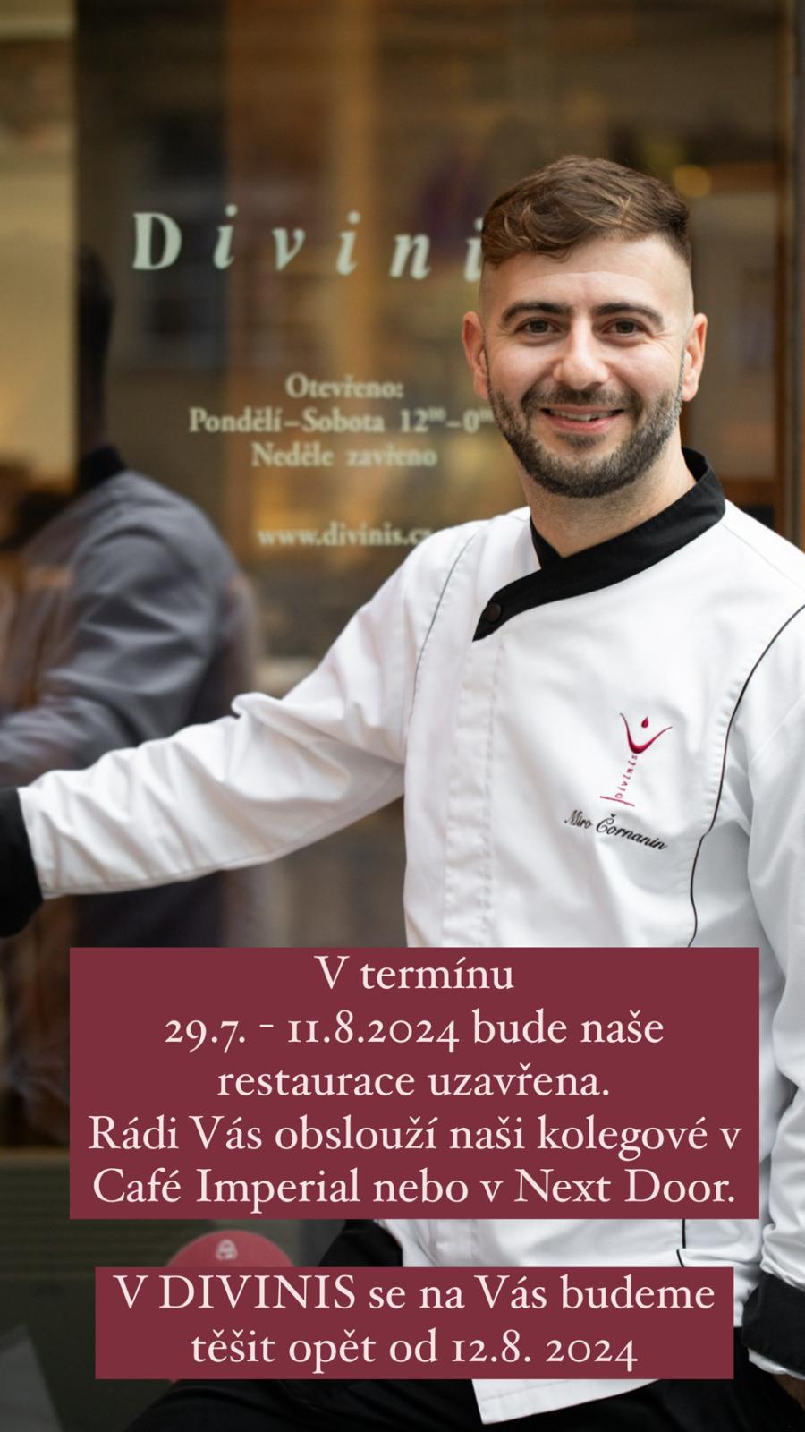 Divinis – italská restaurace Zdeňka Pohlreicha